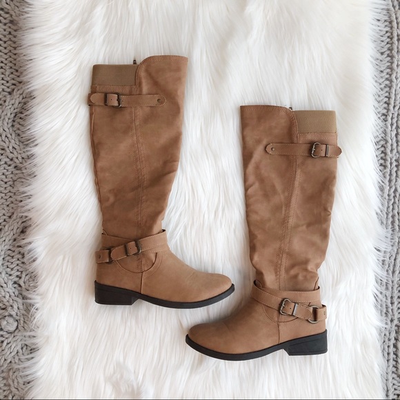 Charlotte Russe | Shoes | Tan Riding Boots | Poshmark